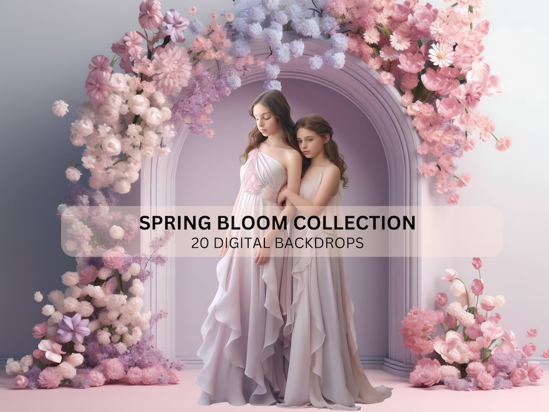 20 Spring Backdrops, Digital Photo Backgrounds for Photoshop With ...