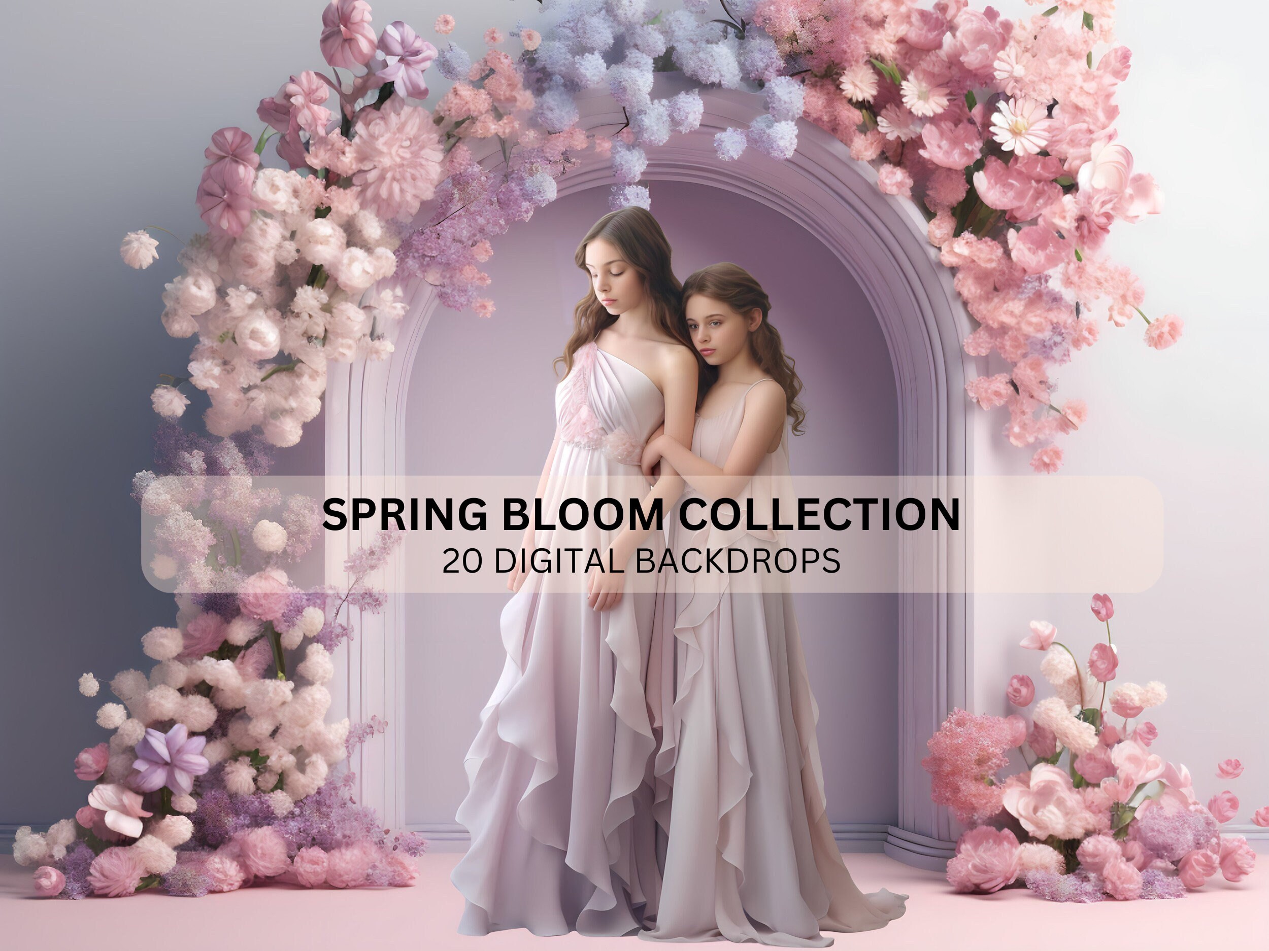 20 Spring Backdrops, Digital Photo Backgrounds for Photoshop With ...