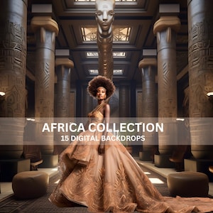 15 African Digital Backdrops, Photography Digital Background Overlays ...