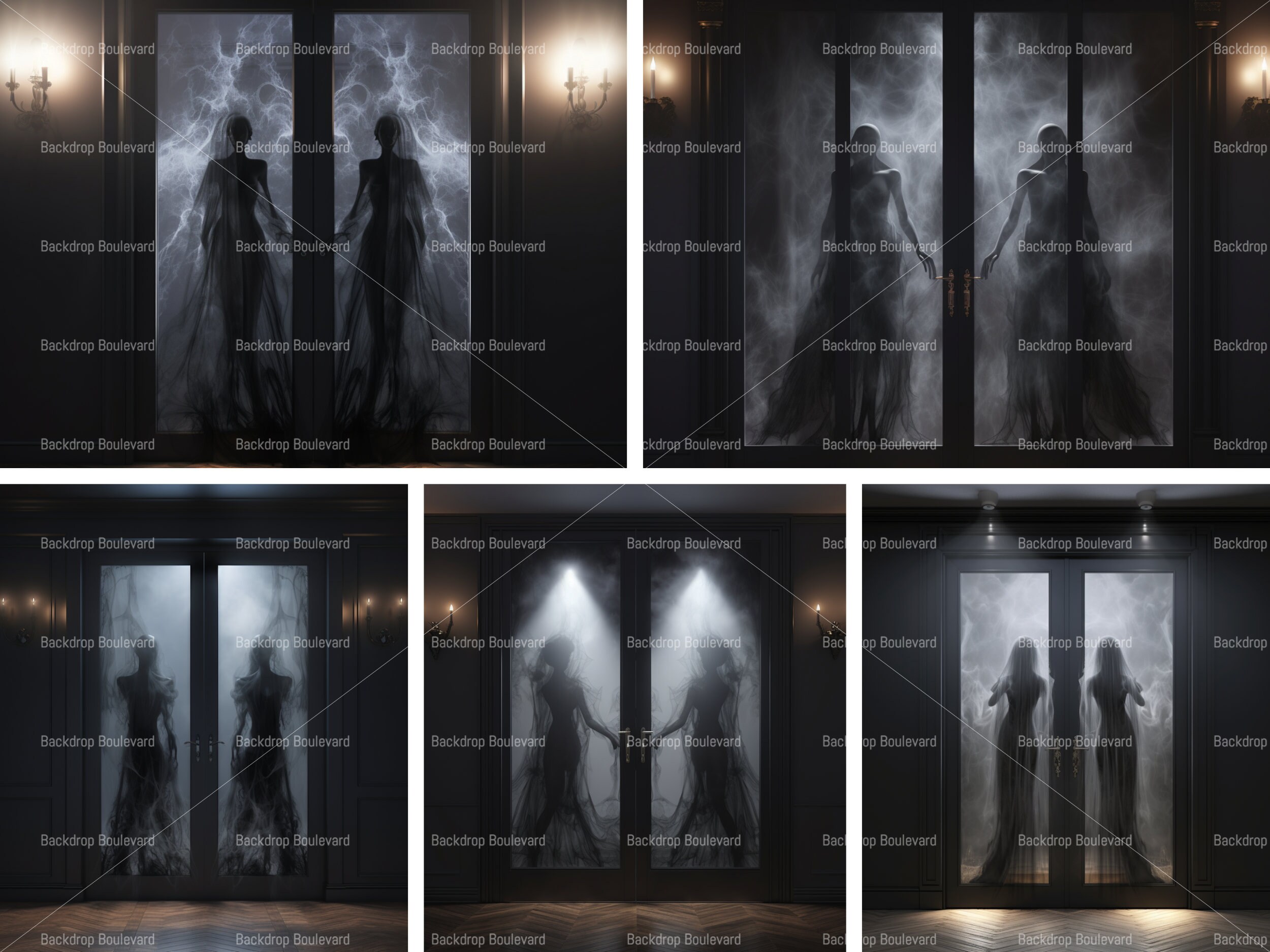 10 Ghost Halloween Backdrop Background Composite, Gothic Photography ...