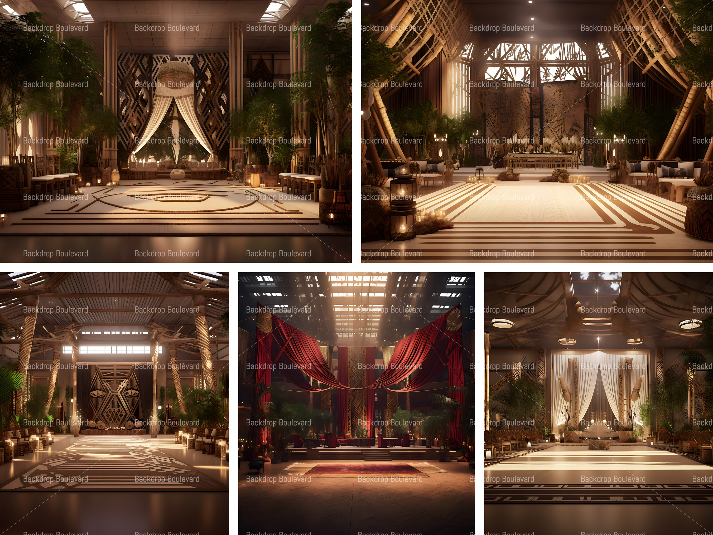 15 Afrocentric Digital Backdrops, African Digital Background, Afro ...