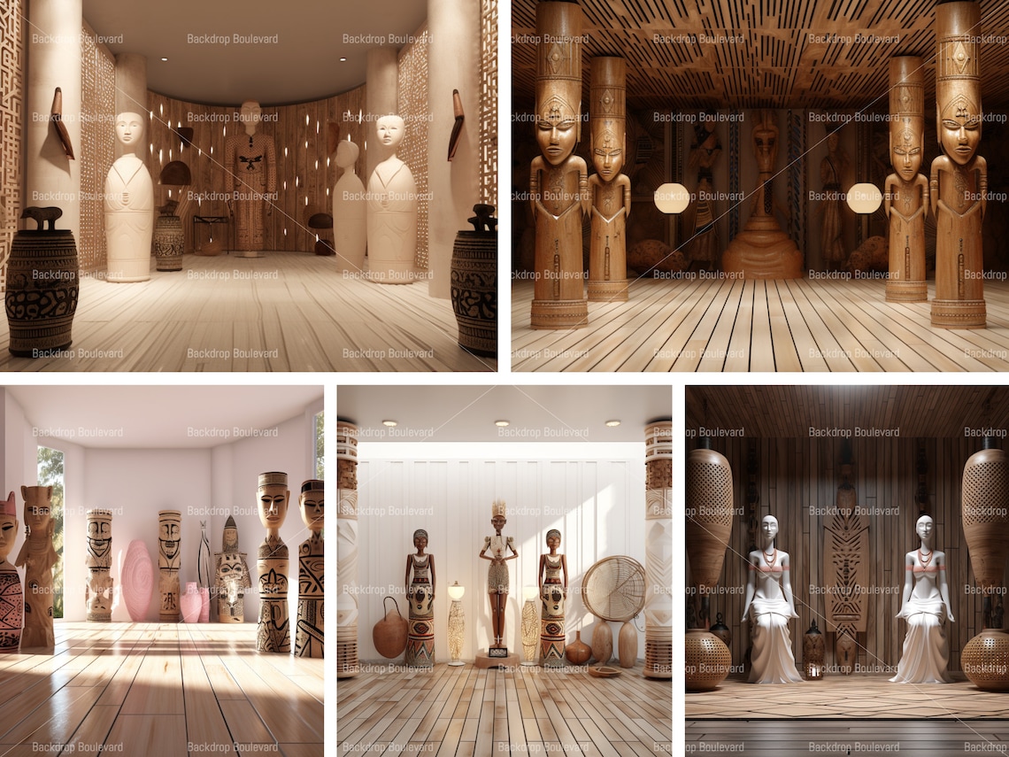 15 African Backdrops, Ethnic Backdrop, African Digital Backdrop ...