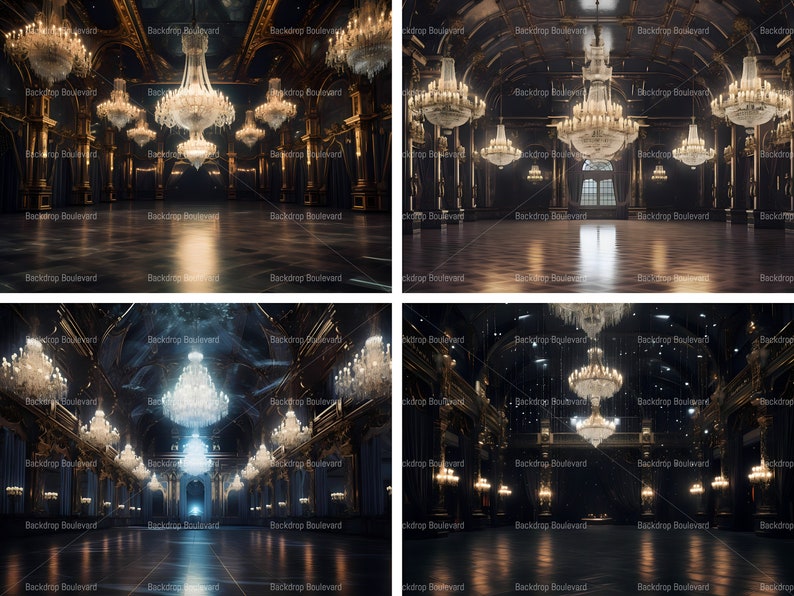 12 Elegant Ballroom Digital Background Princess Digital - Etsy