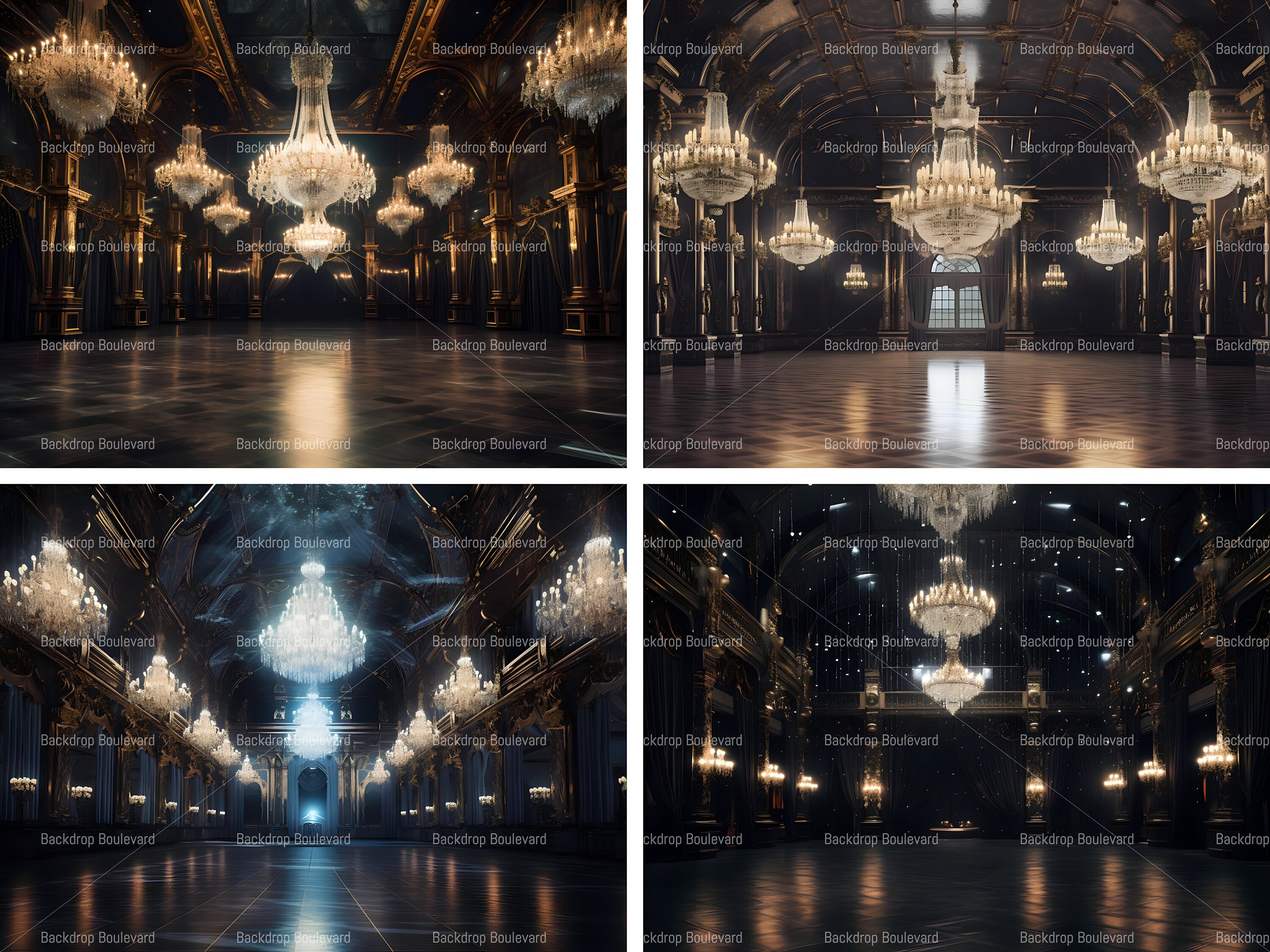 12 Elegant Ballroom Digital Background Princess Digital - Etsy