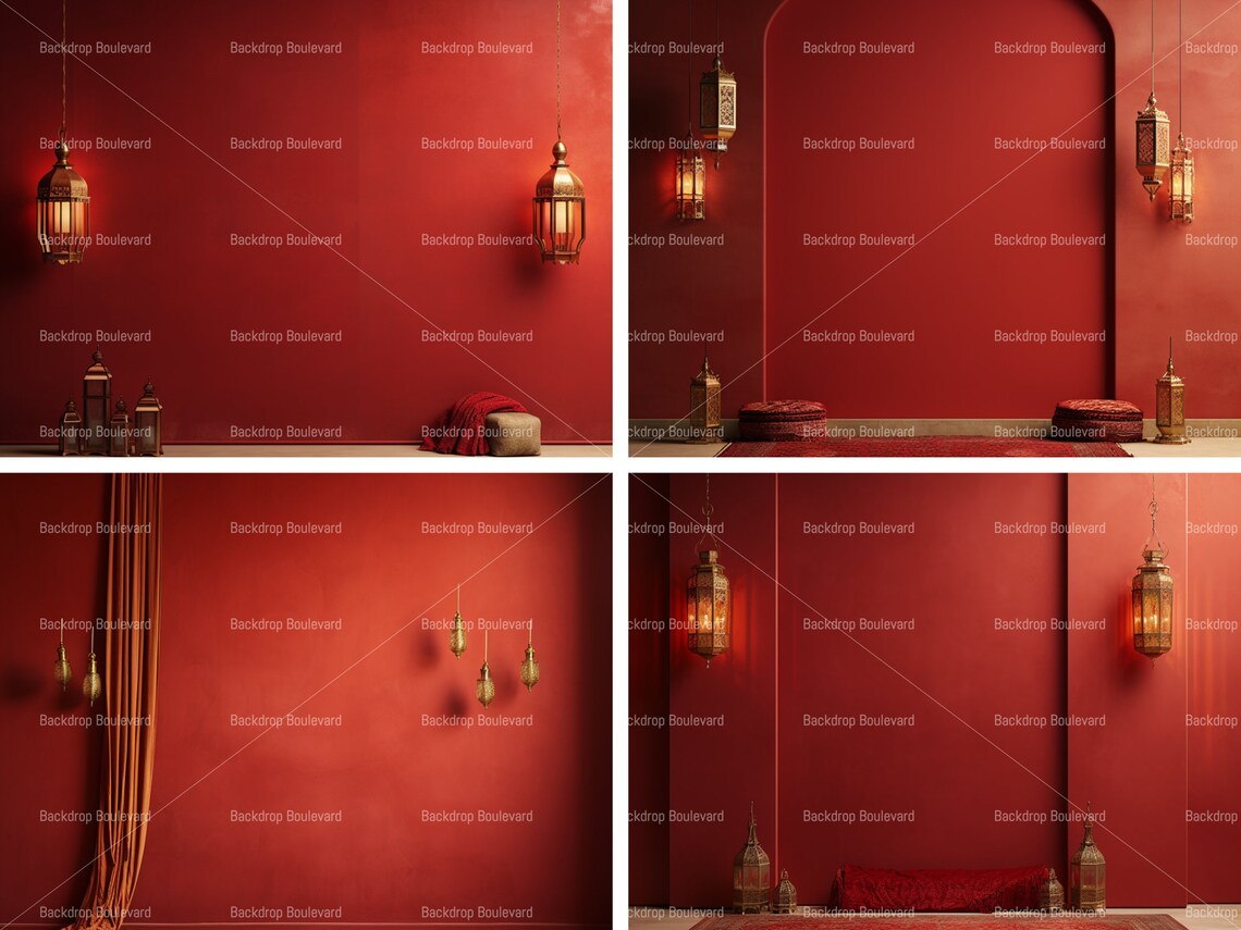 12 Regal Red Digital Backdrops: Elegant Photo Overlays (JPG) - Etsy