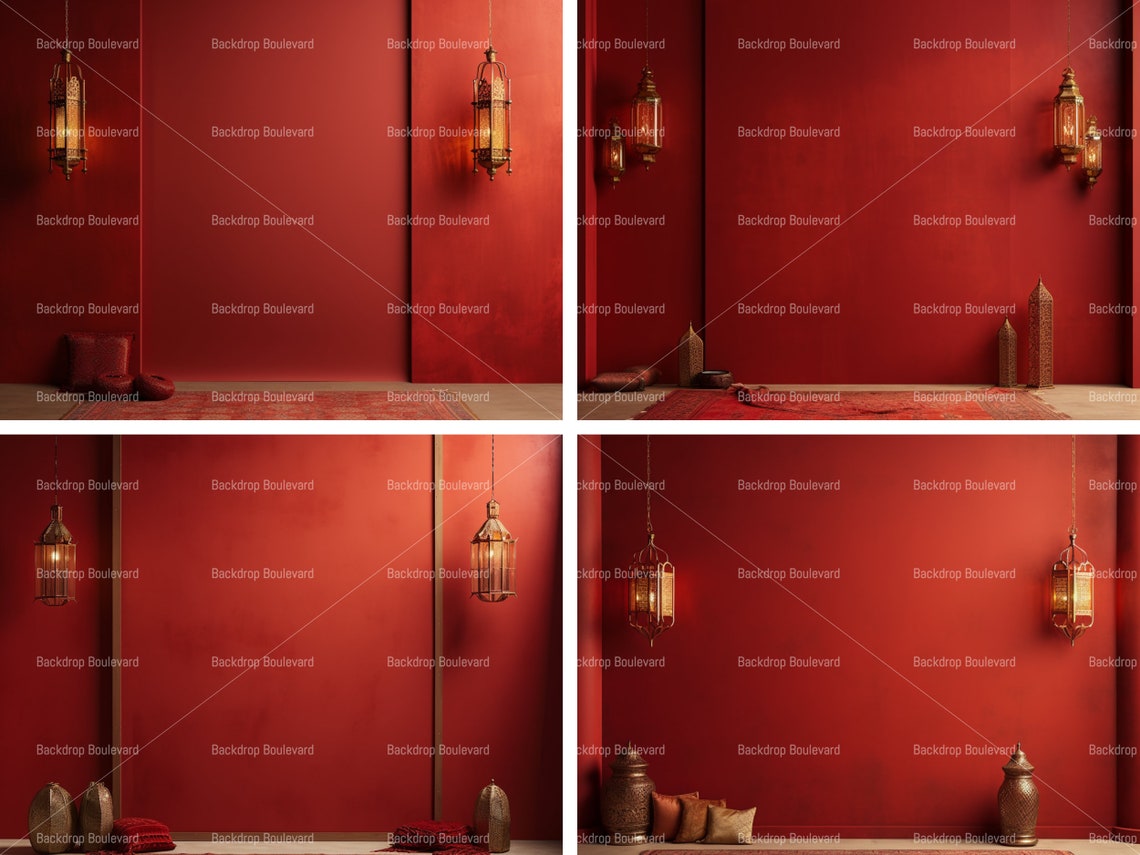 12 Regal Red Digital Backdrops: Elegant Photo Overlays (JPG) - Etsy
