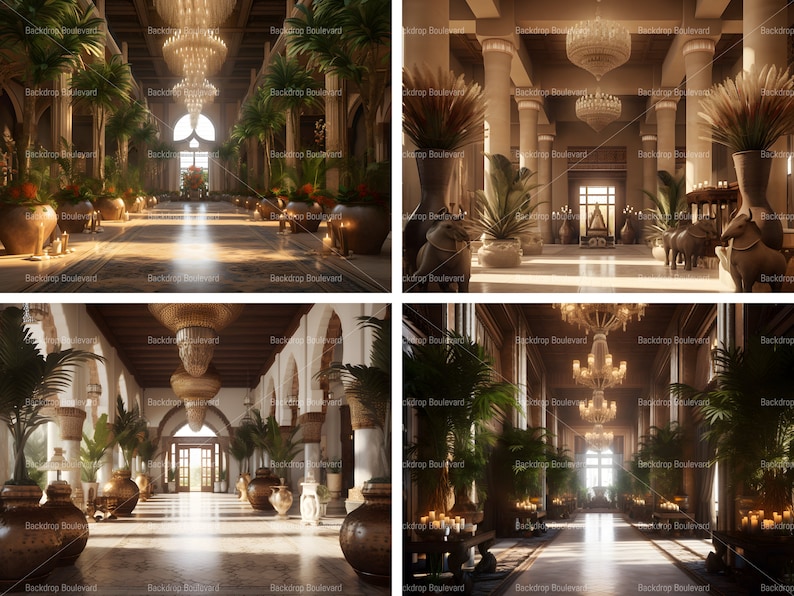 15 African Digital Backdrops, Photography Digital Background Overlays ...