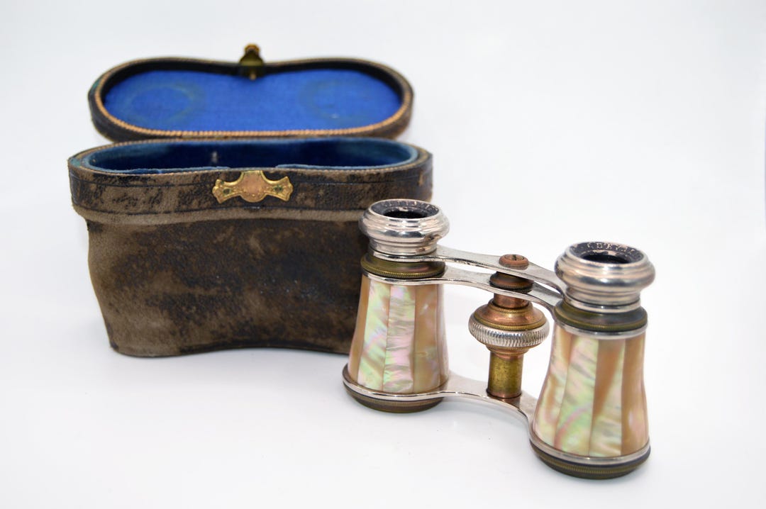 Vintage Chevalier Paris Mother of Pearl Opera Glasses With Original ...
