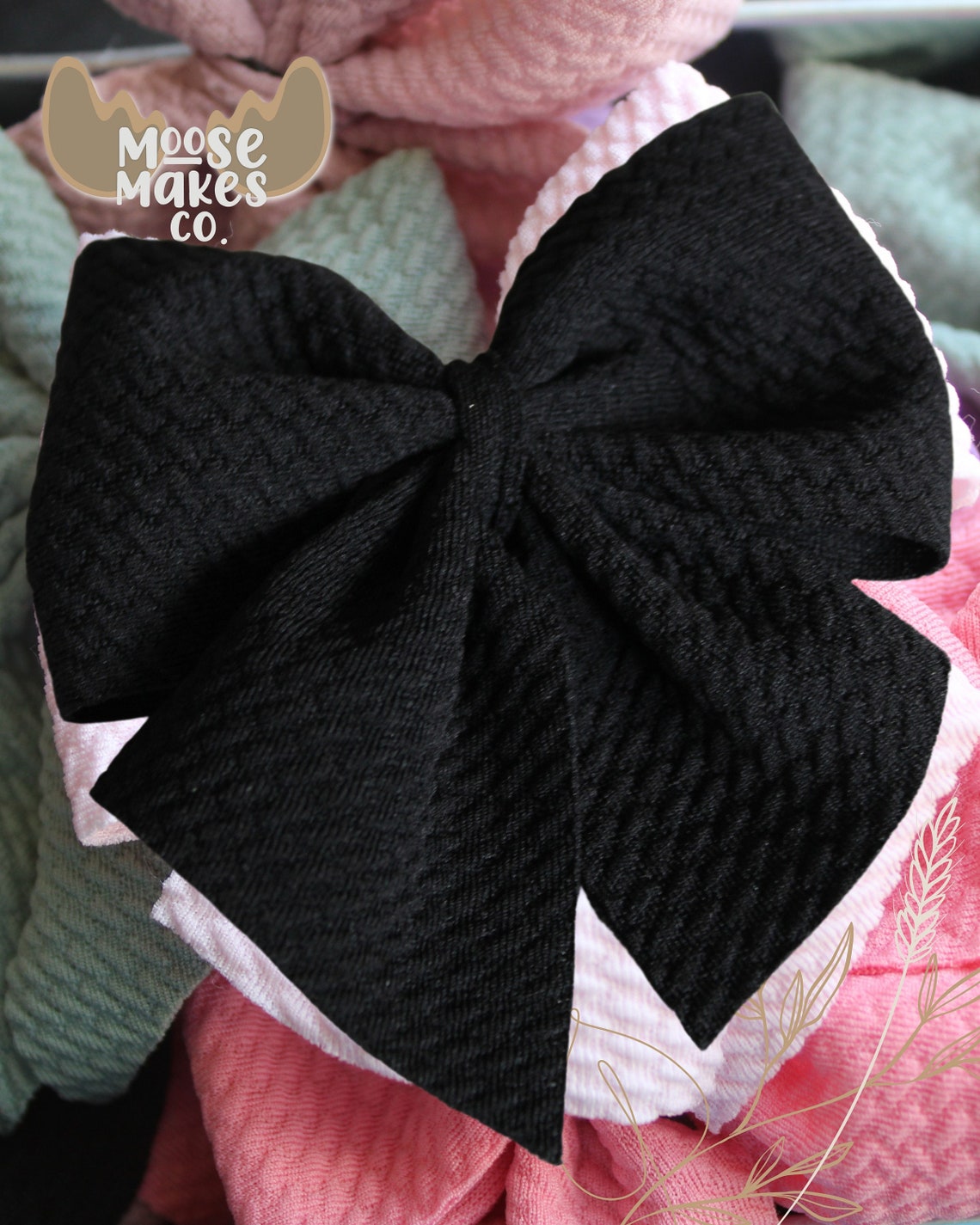 Sailor Bow Black Alligator Clip Style 4x3 Inch Children - Etsy