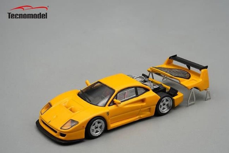 Technomodel 1/64 Precision Ferrari F40 LM Press Launch Version Yellow ...