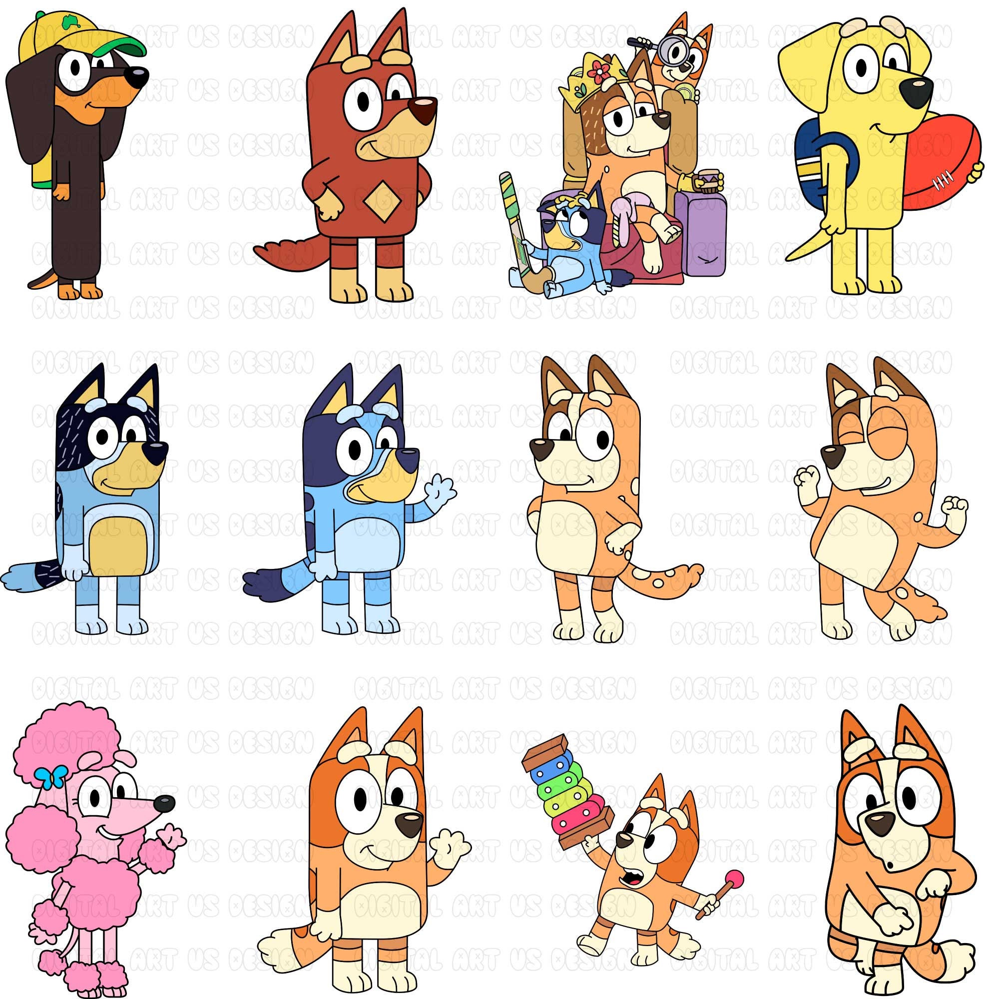 Bluey Svg Bundle Bluey Svg Cut File Bluey Vector Bluey File - Etsy