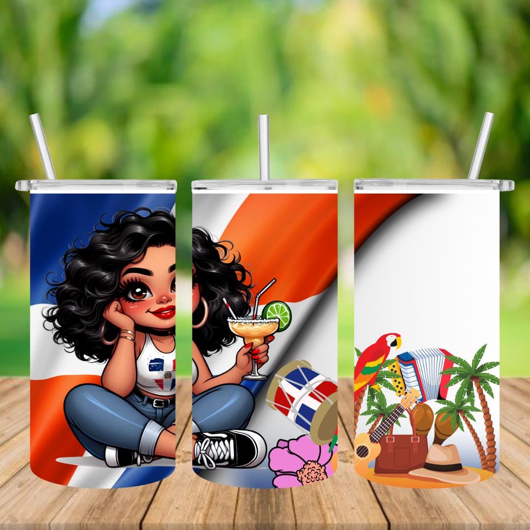 Dominican-power,12ozpng Template - Etsy