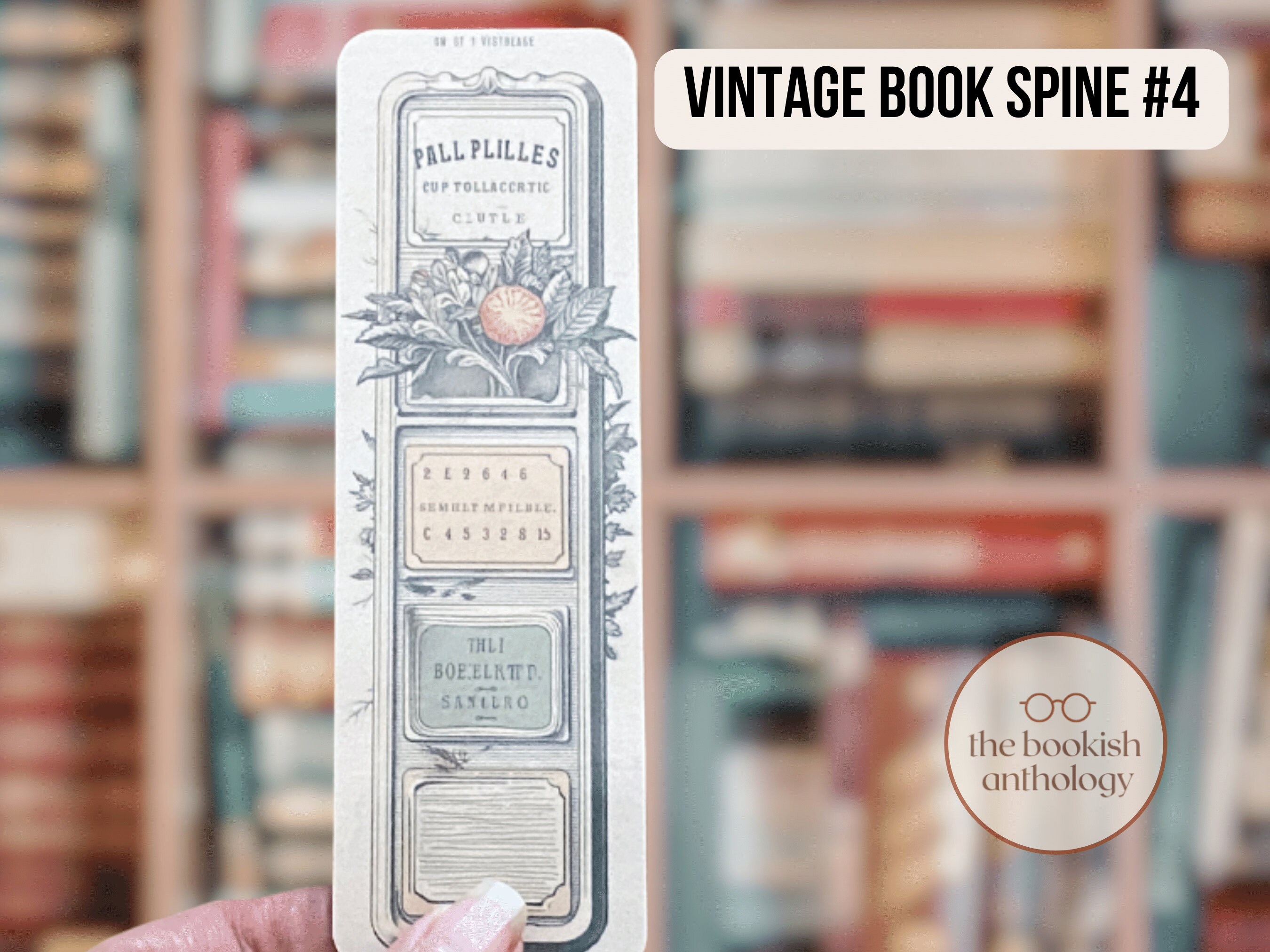 Vintage Book Spine Bookmarks Vintage Bookmarks Gift for Book Lover ...
