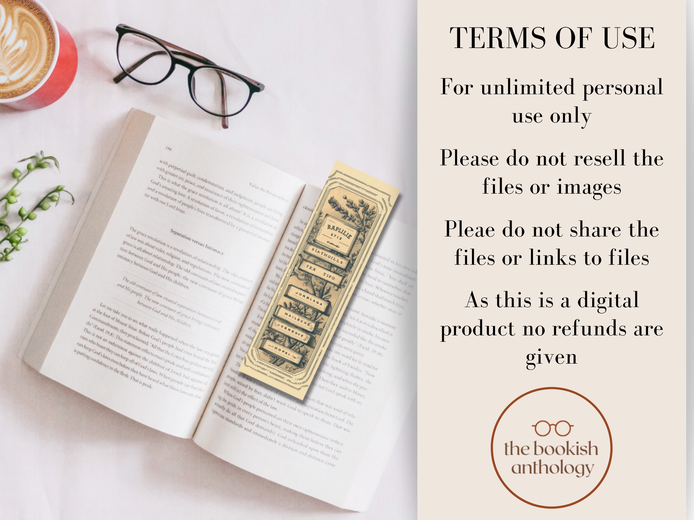 Vintage Book Spine Printable Bookmarks: Bookish Gift (digital Download ...