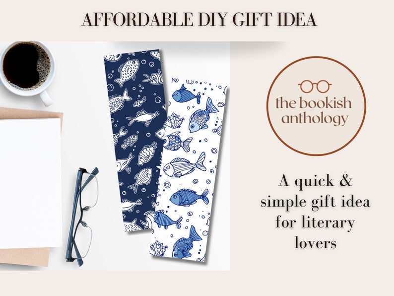 10 Fish Printable Bookmarks | Sea Creature Bookmark | Pattern Bookmark ...