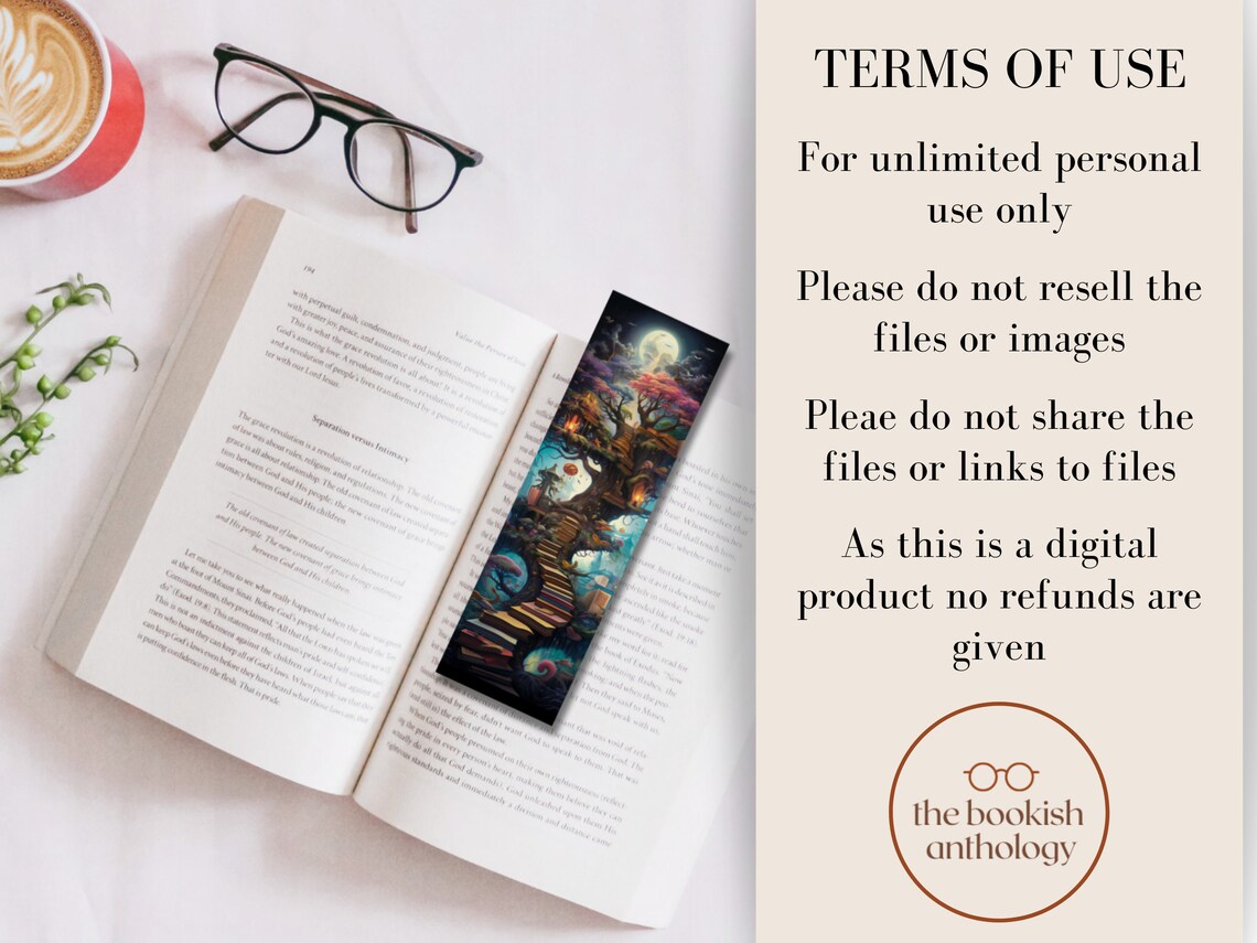 Set of 5 Fantasy World Printable Bookmarks Printable Fantasy Bookmark ...