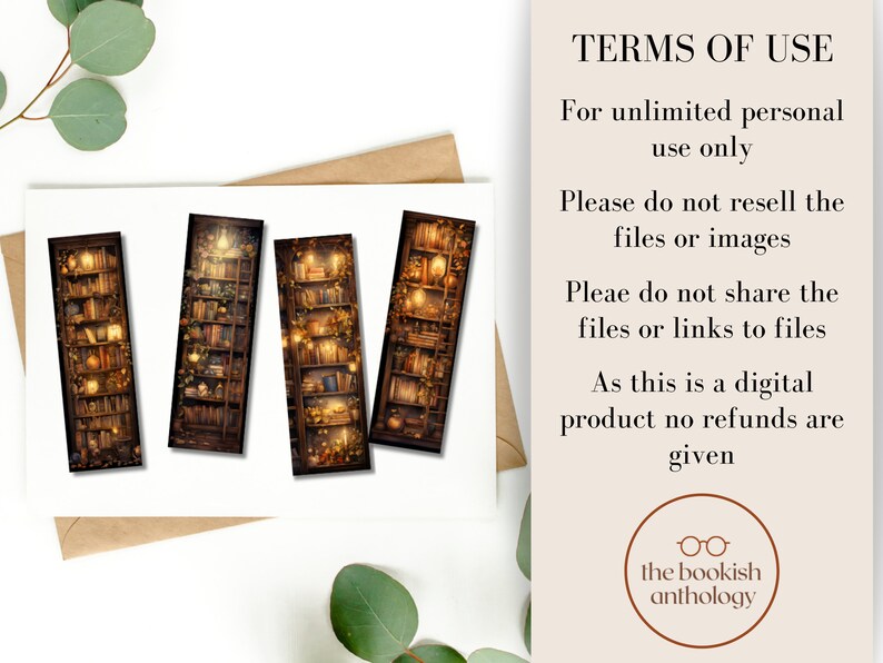 Set of 10 Cozy Bookmarks Printable Bookshelf Bookmark for Bookworm ...