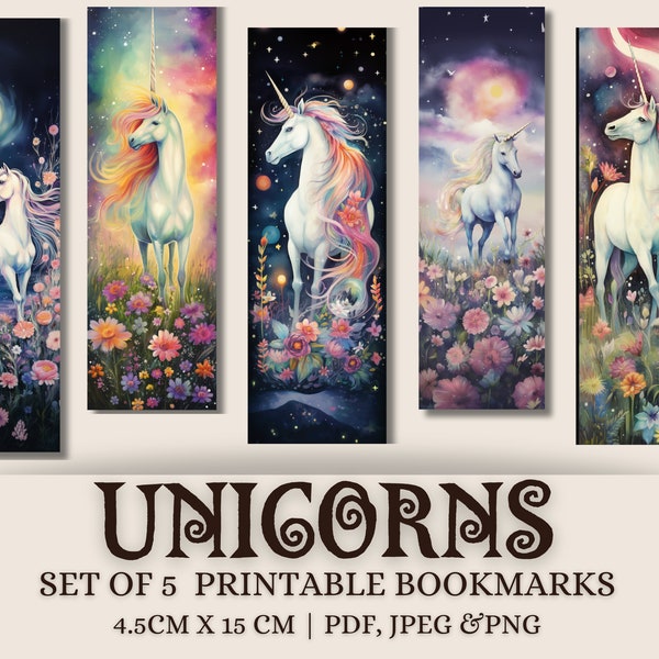 Unicorn Bookmark - Etsy