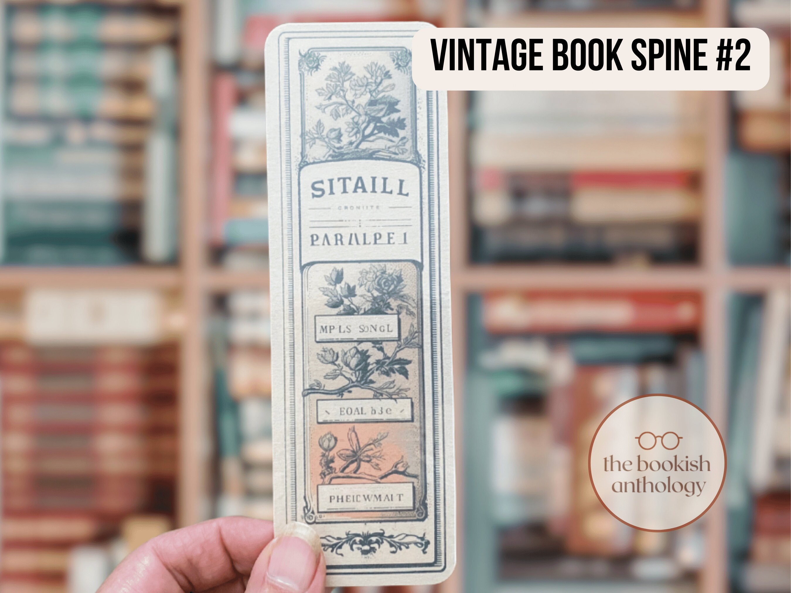 Vintage Book Spine Bookmarks Vintage Bookmarks Gift for Book Lover ...