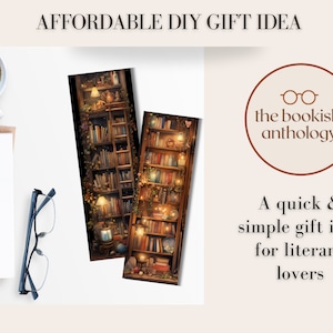 10 Cosy Bookshelf Bookmarks | Printable Bookshelf Bookmark | Reader ...