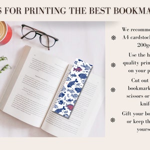 10 Fish Printable Bookmarks | Sea Creature Bookmark | Pattern Bookmark ...