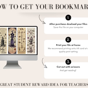 Witchy Printable Bookmark | Witch Bookmark | Wicca Gifts | Halloween ...