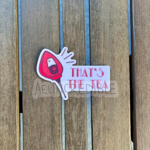 That's the Tea Alastor Sticker Waterproof Vinyl Hazbin Hotel Sticker - Etsy