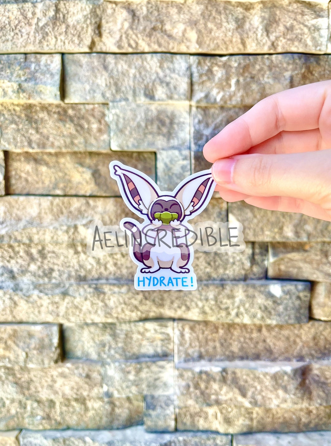 Hydrate Cactus Juice Lemur Sticker Cute Anime Meme Sticker Waterproof ...