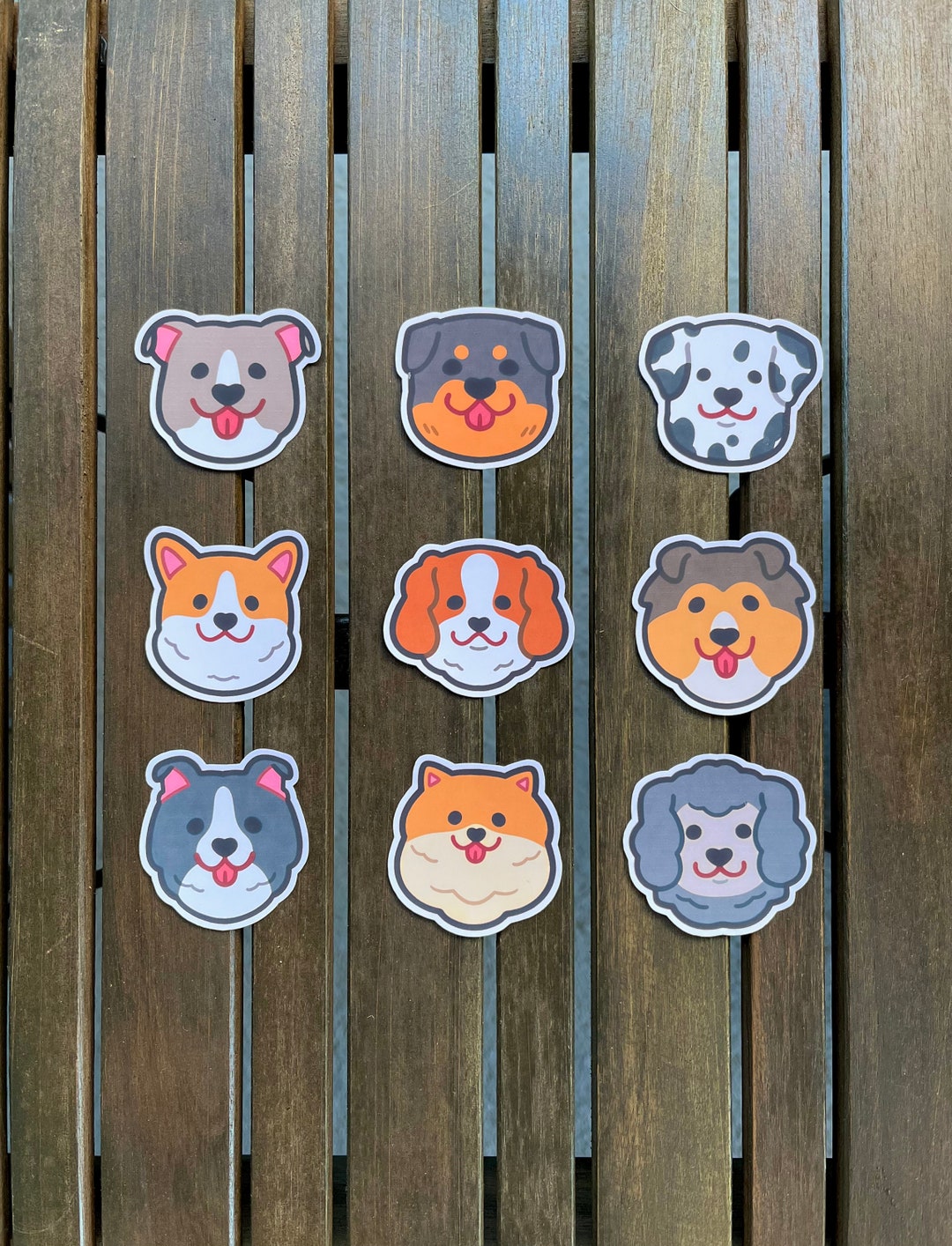 Cute Dog Breed Stickers SERIES 2 Dog Stickers for Water Bottle, Laptop ...