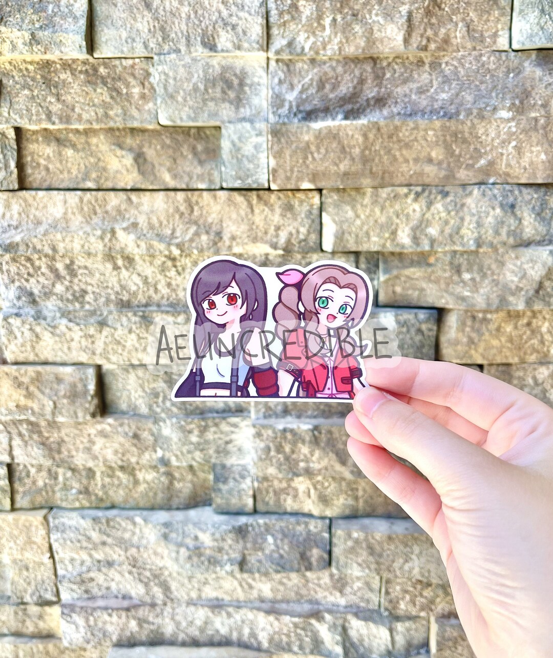 Final Fantasy 7 Tifa and Aerith Sticker FF7 Remake & Rebirth Sticker ...
