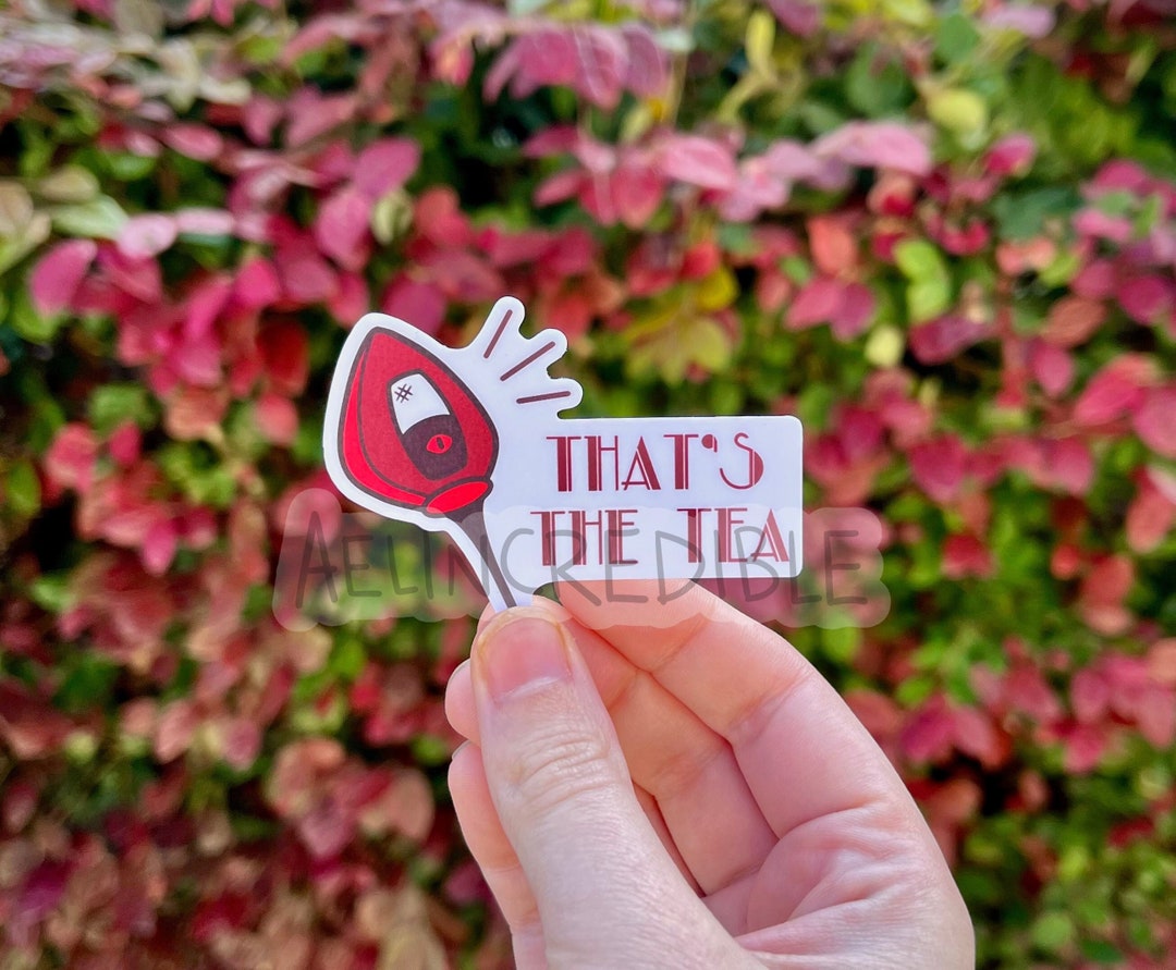 That's the Tea Alastor Sticker Waterproof Vinyl Hazbin Hotel Sticker - Etsy
