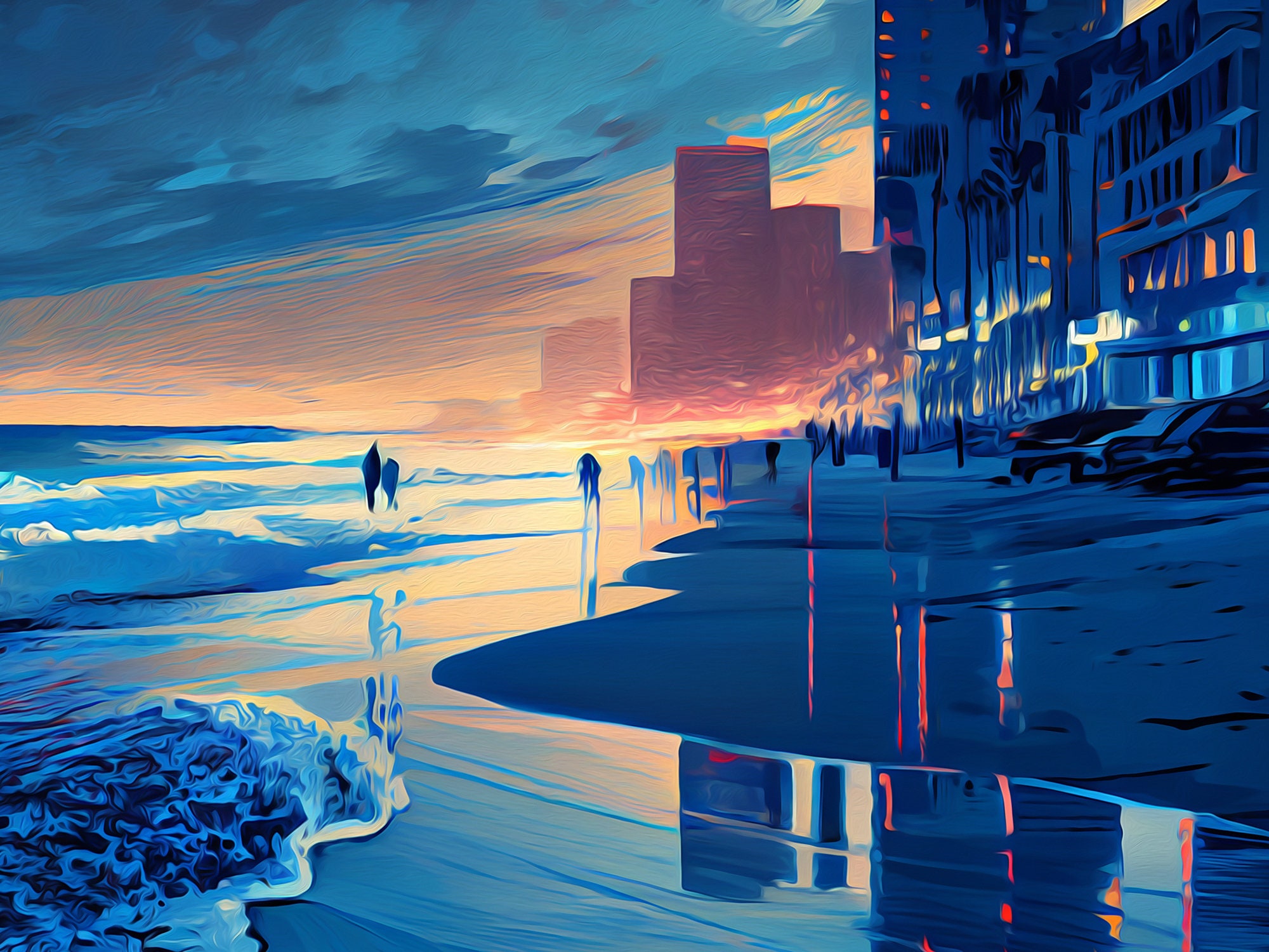 Beach Front Digital Art – Hi-res Printable File – Retouched AI ...