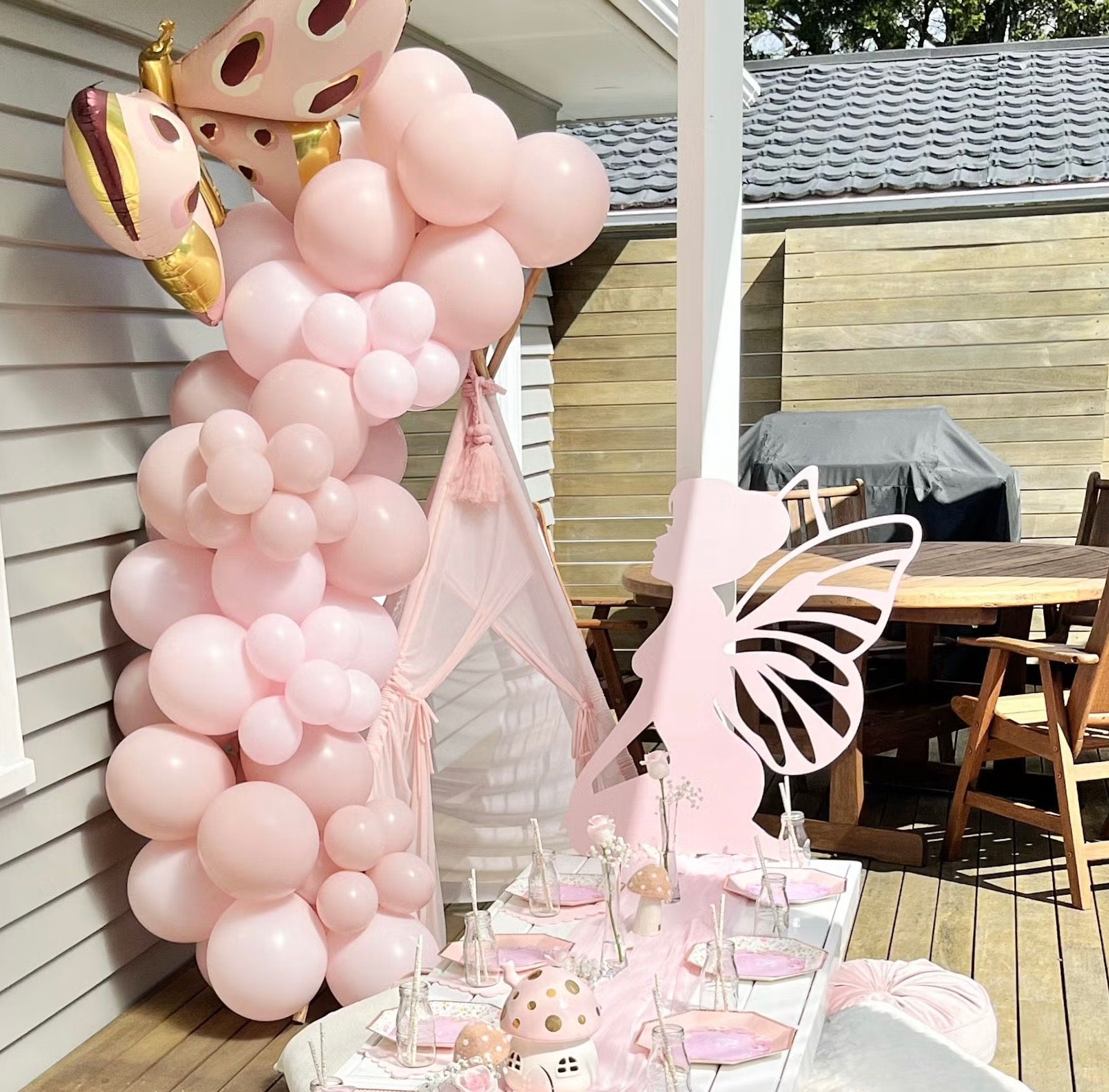 Wood Butterfly Fairy Princess Backdrop Butterfly Party Theme - Etsy