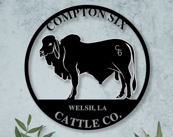 Metal Cattle Company Sign - Etsy