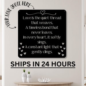 Metal Poem Sign / Custom Metal Sign / Your Poem Here Sign / Custom Poem ...