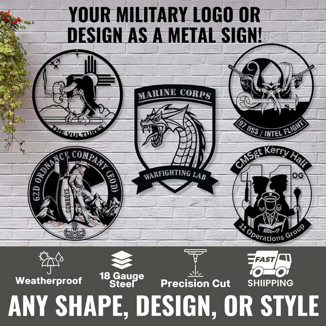 Metal Military Sign / Military Brigade Sign / Metal Sign Custom ...