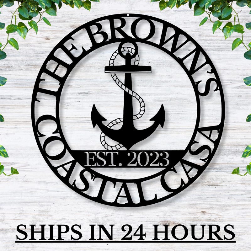 Nautical Anchor Sign - Etsy