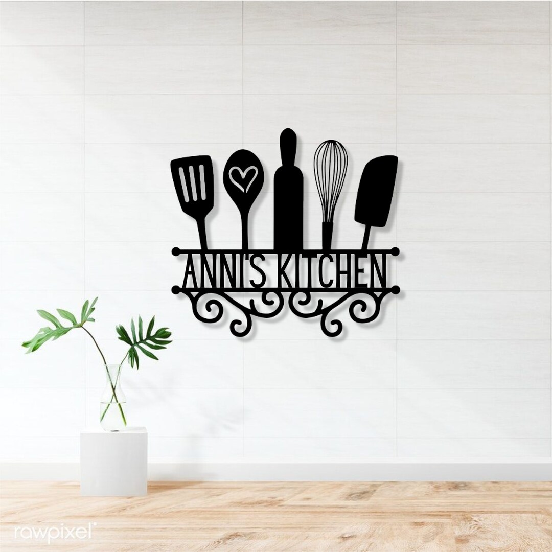 Personalized Kitchen Sign / Metal Sign for Kitchen / Kitchen Metal Sign ...