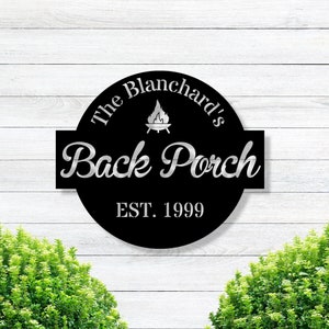 Back Porch Sign - Etsy
