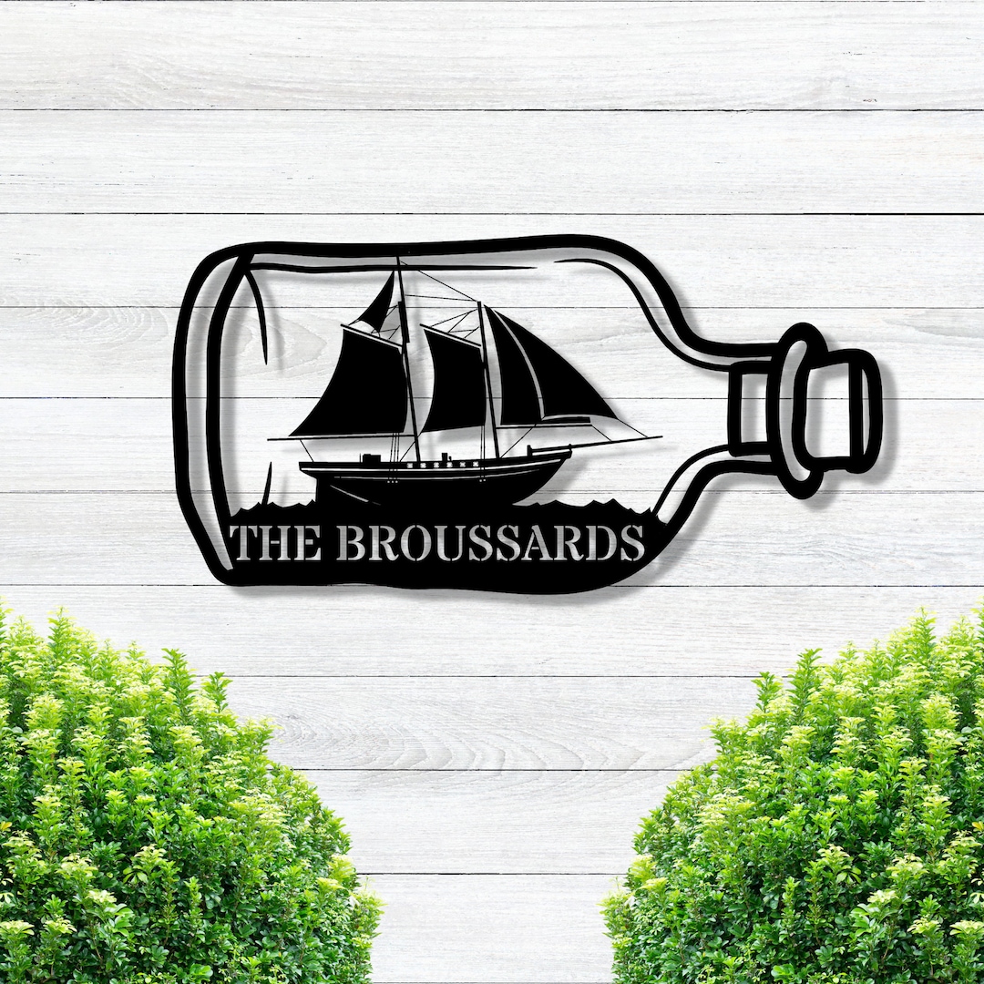 Personalized Metal Beach House Sign / Beach Sign / Beach House Decor ...