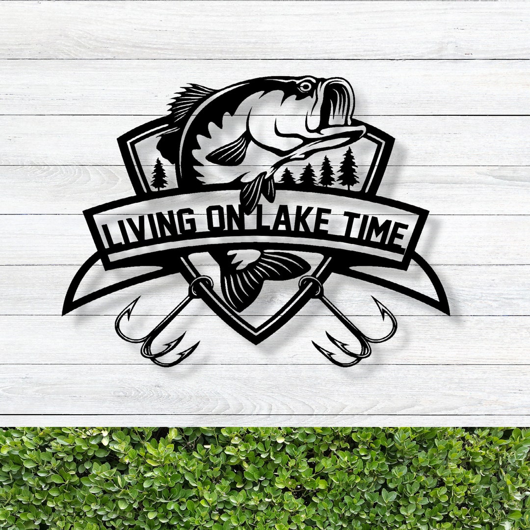 Personalized Camp Sign, Camp Sign, Camp Decor, Bass Sign, Custom Camp ...