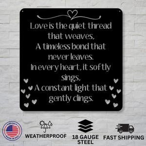 Metal Poem Sign / Custom Metal Sign / Your Poem Here Sign / Custom Poem ...