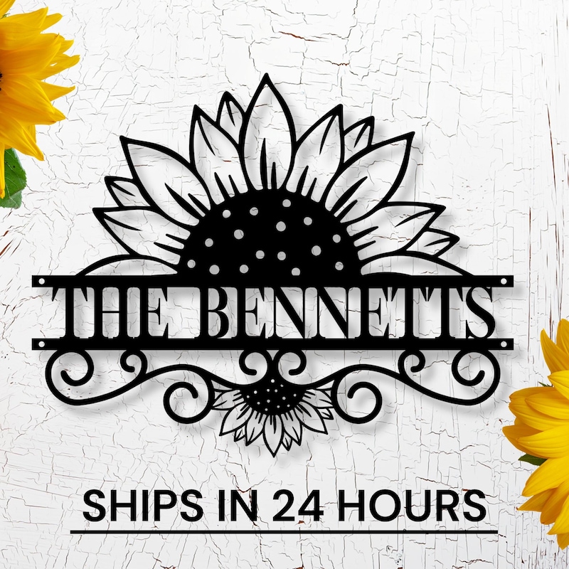 Sunflower Signs - Etsy