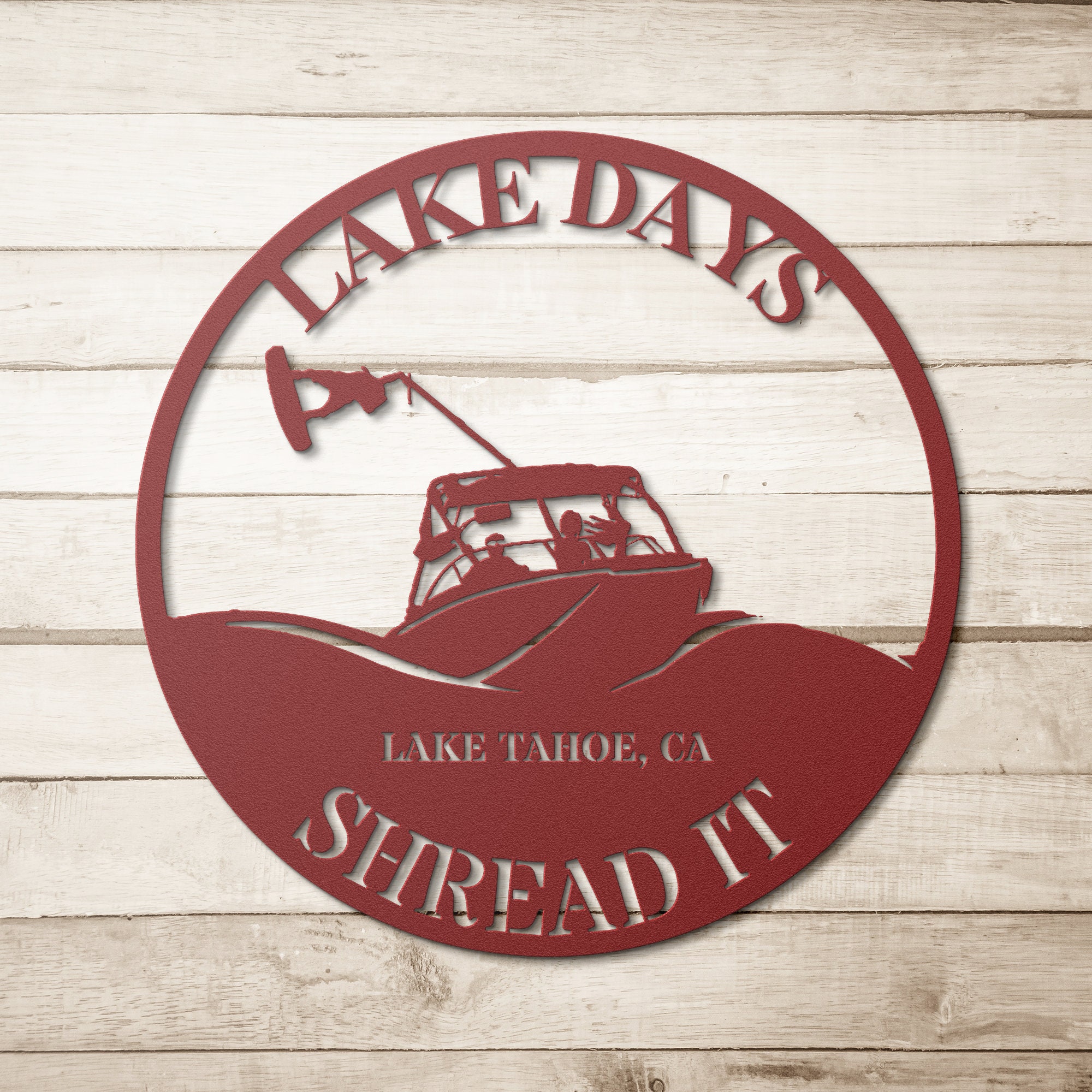 Personalized Wakeboard Sign, Lake House Sign, Lake House Decor, Summer ...