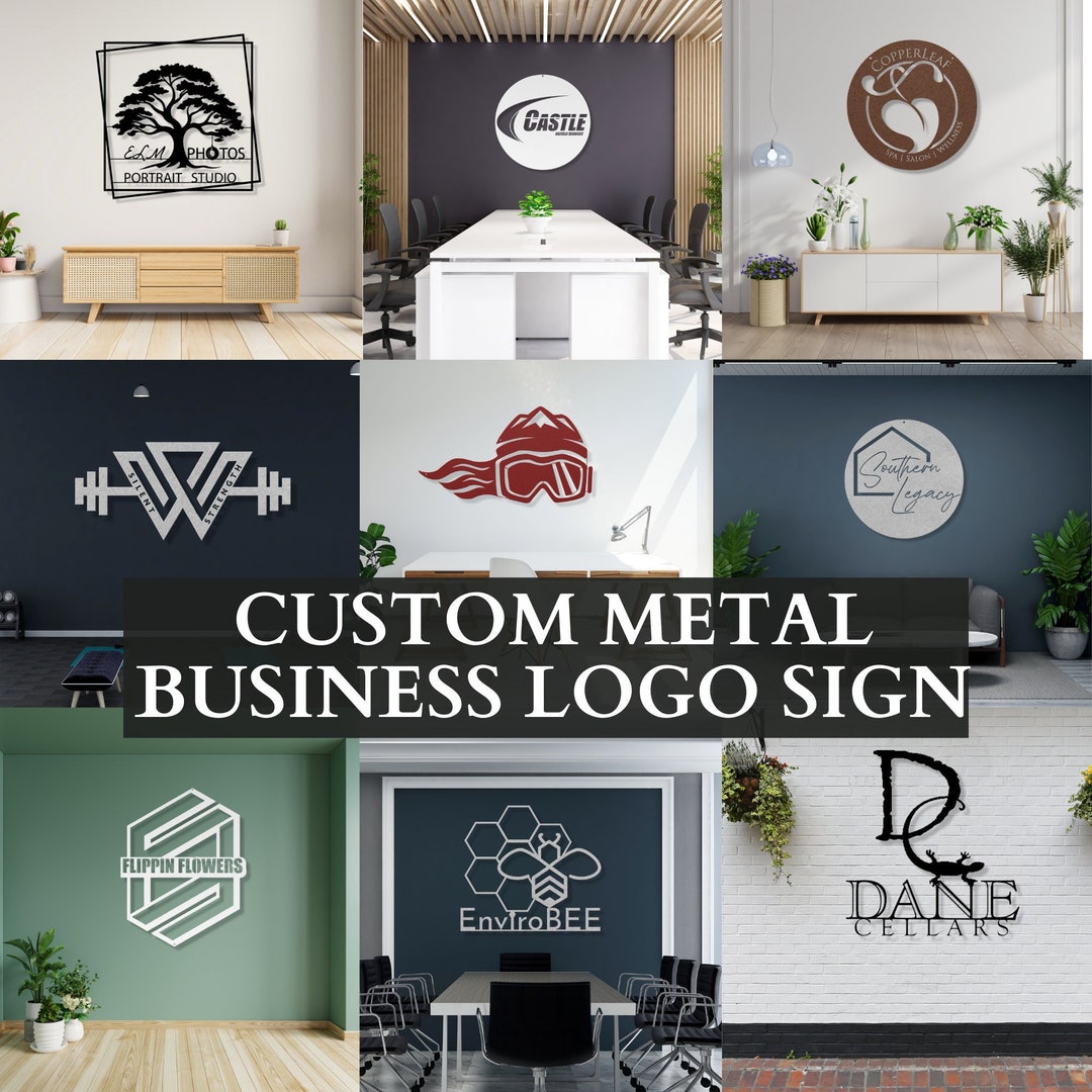 Custom Metal Sign / Your Custom Text Metal Sign / Your Logo Sign ...