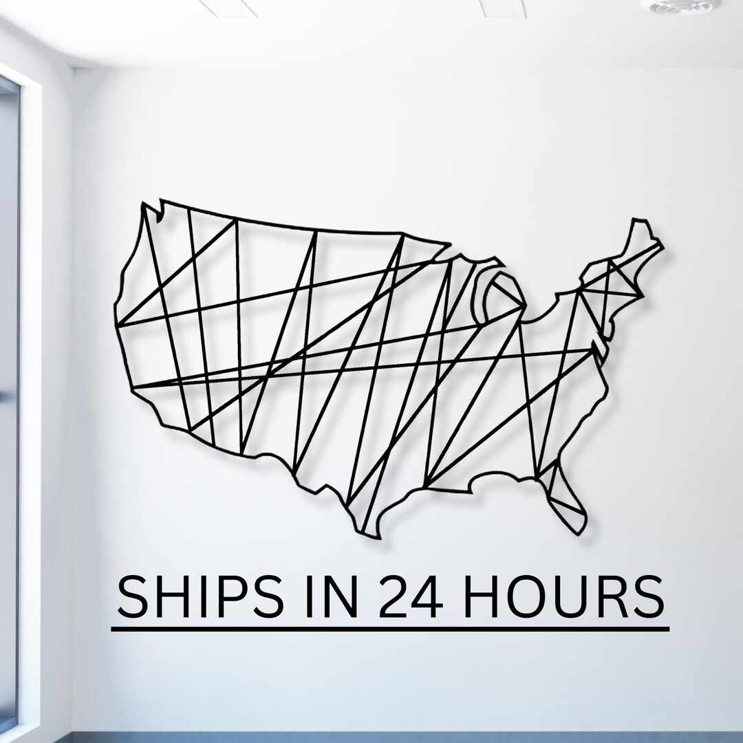 Metal Country Sign / USA Sign / Country Wall Art / Metal Wall Art ...