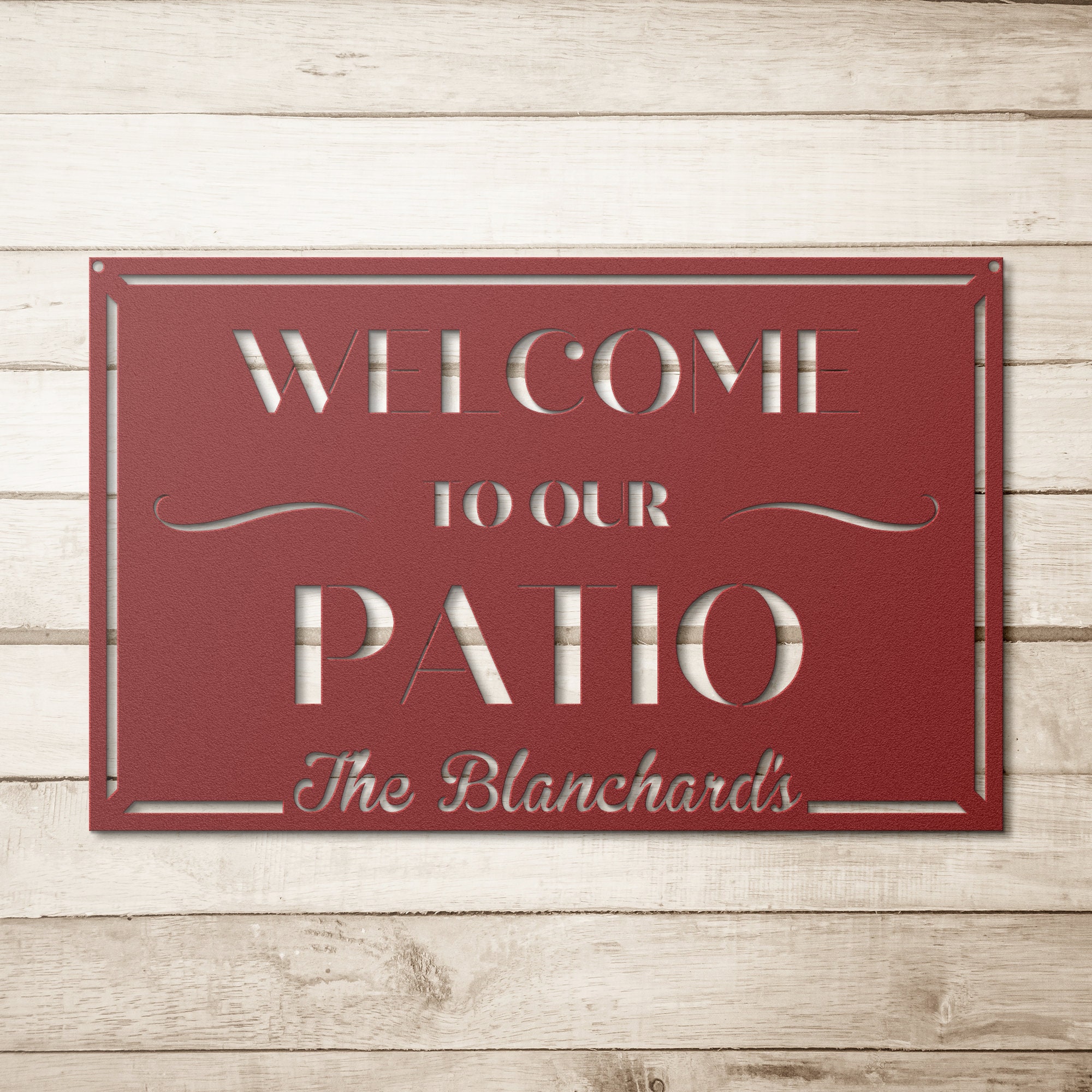 Metal Patio Sign / Porch Sign / Patio Sign / Metal Outdoor Sign / Metal ...