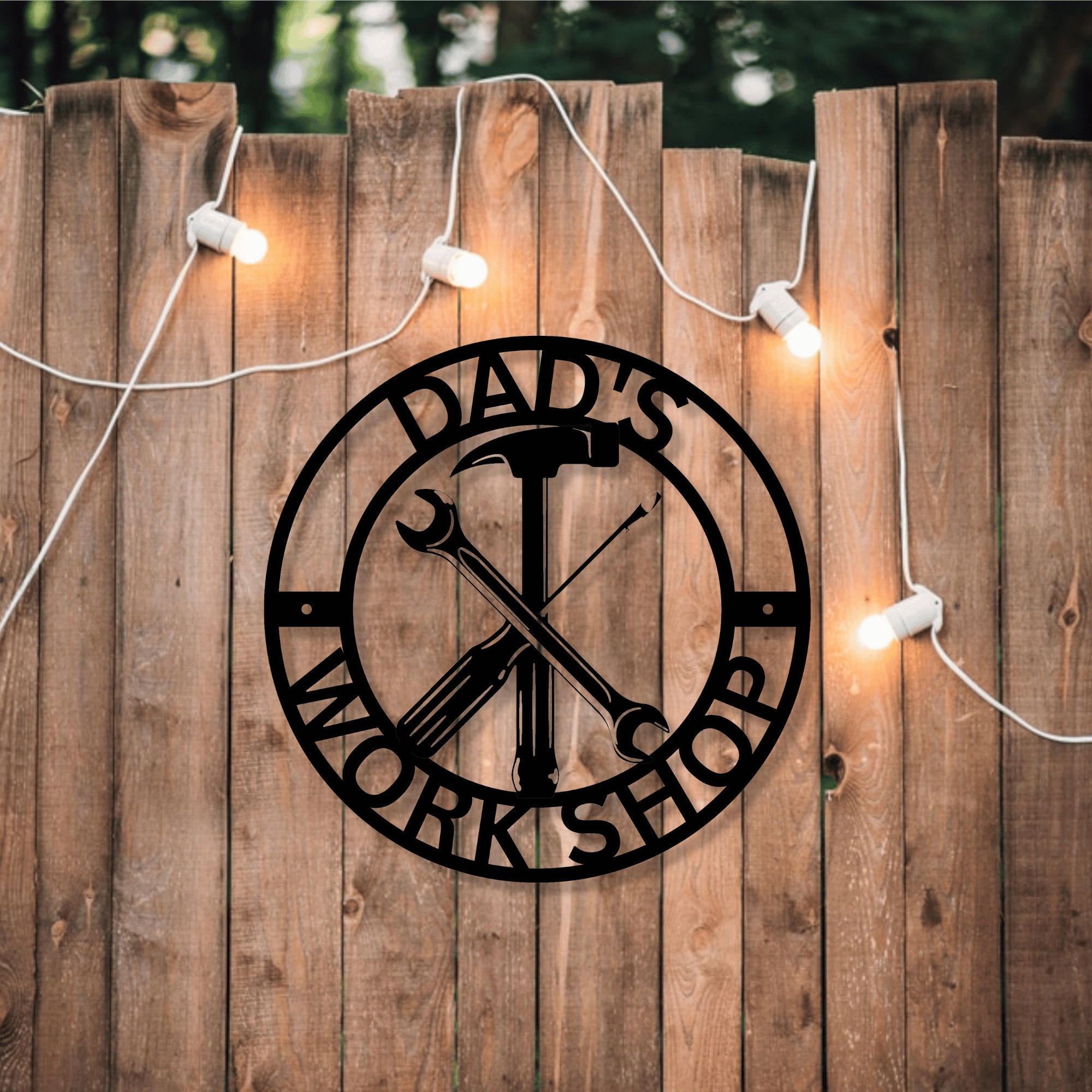 Personalized Metal Work Shop Sign / Personalized Fathers Day Sign ...