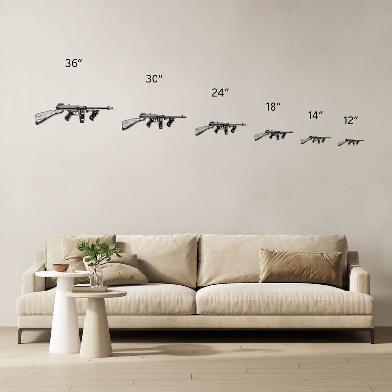 Tommy Gun Sign Gun Sign Metal Gun Sign Metal Signs Signs - Etsy