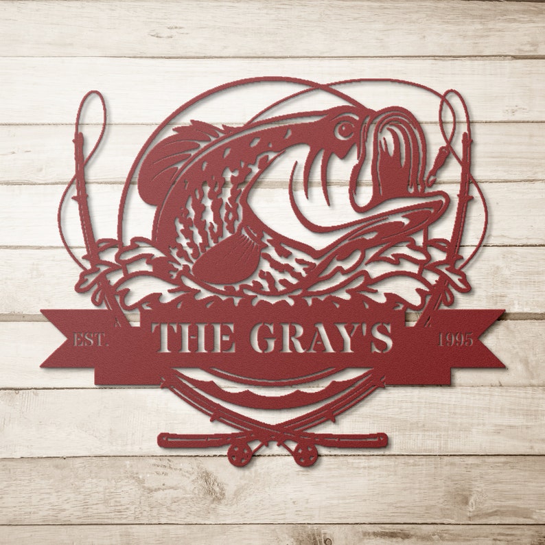 Personalized Camp Sign / Camp Sign / Camp Decor / Crappie Sign / Custom ...